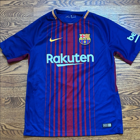 Nike | Shirts | Nike Mens Barcelona Messi Blue And Maroon Jersey | Poshmark